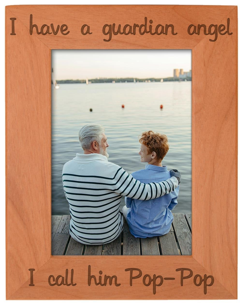 ThisWear Grandpa Memorial Frame Pop-Pop I Have a Guardian Angel ...