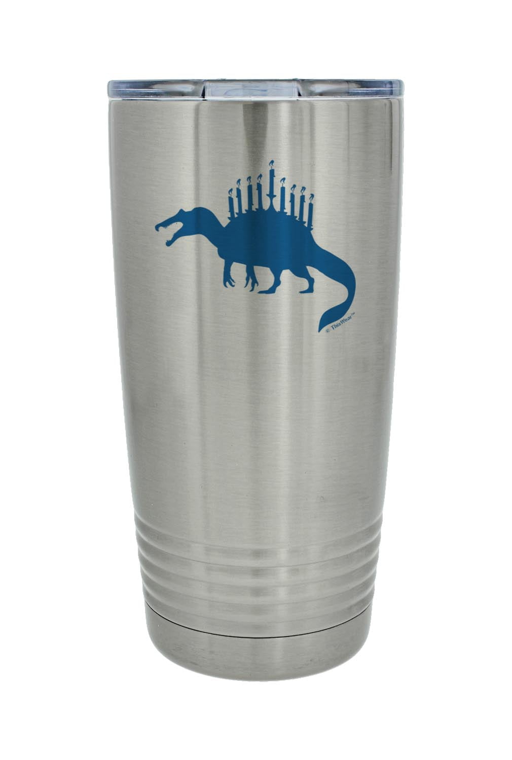 ThisWear Hanukkah Ugly Sweater Hanukkah Menorah-Saurus 20oz Stainless ...