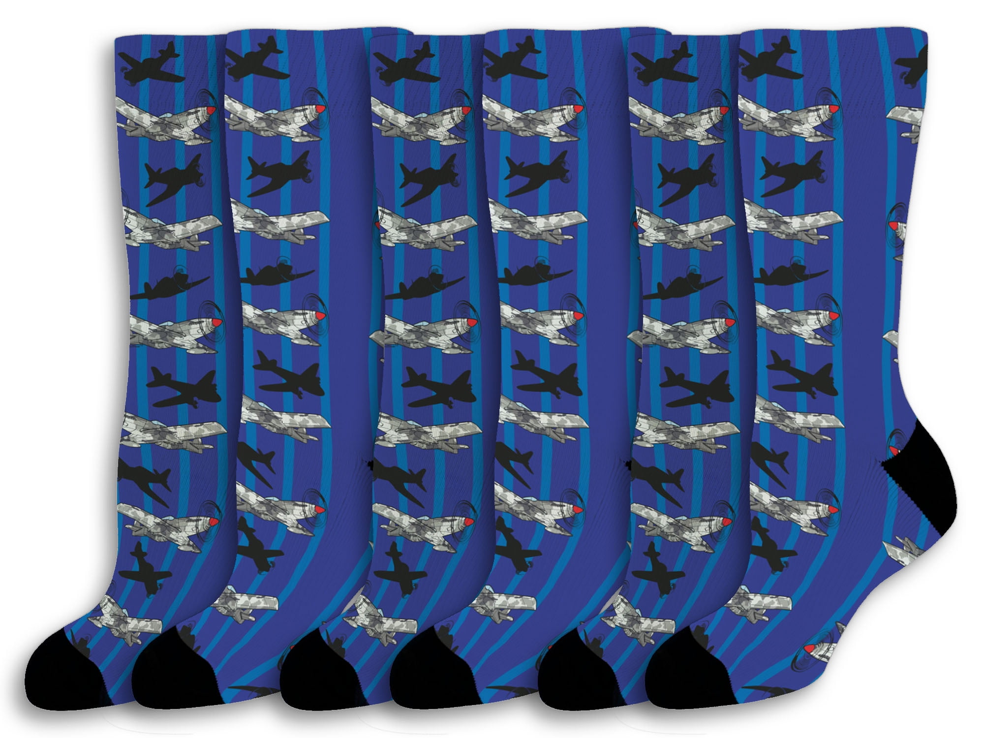 ThisWear Jet Fighter Plane Socks Pilot Socks with Airplanes Air Force ...