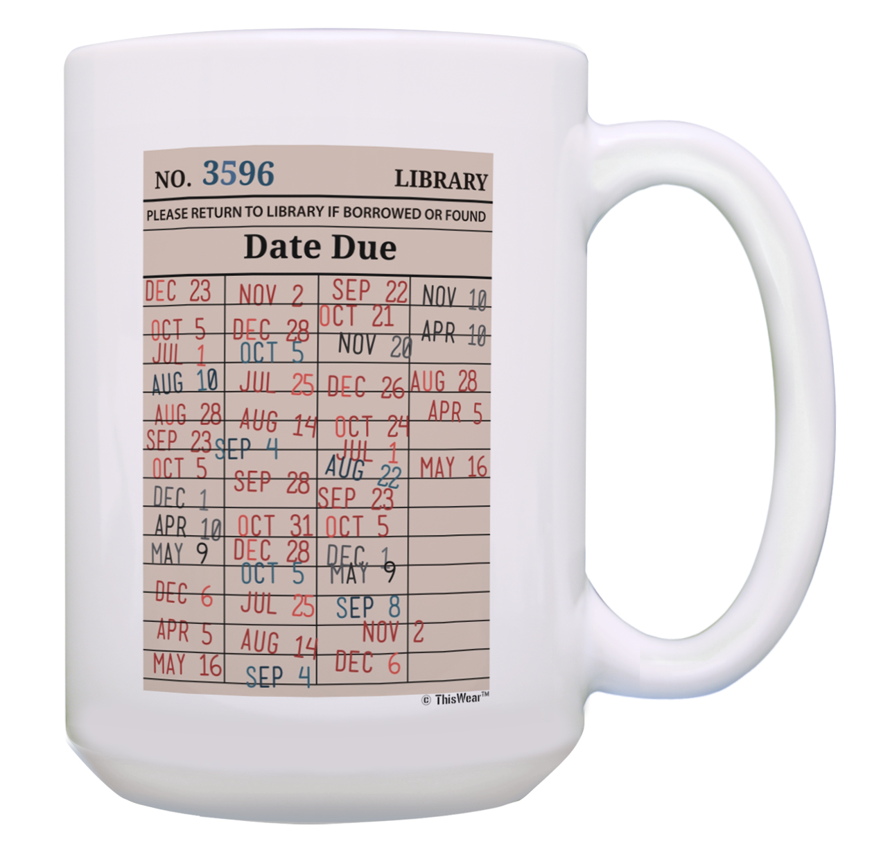 ThisWear Librarian Gifts Library Card Bookish Gifts Reading Gifts for ...