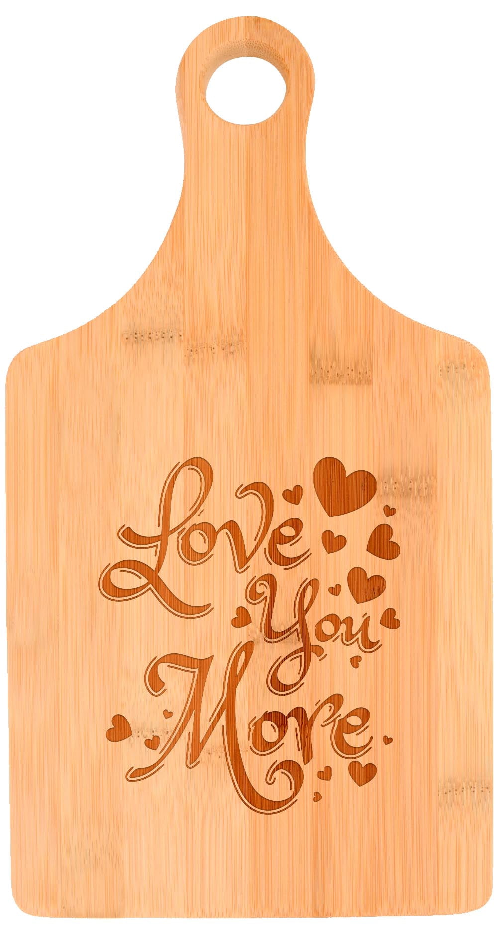 ThisWear Love Gifts Love You More Heart Engraved Chopping Board BF GF ...