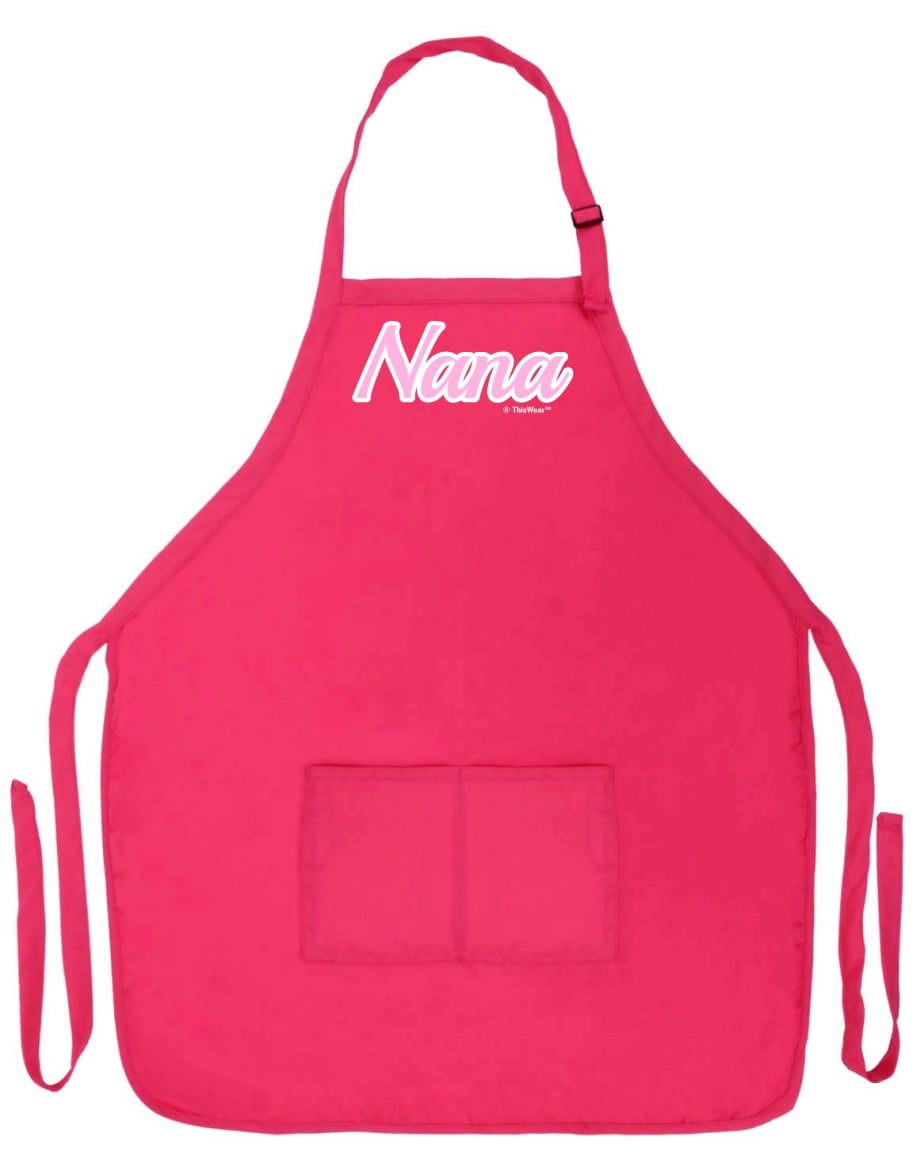 ThisWear Mother's Day Gift Nana Script Apron for Cooking Baking ...
