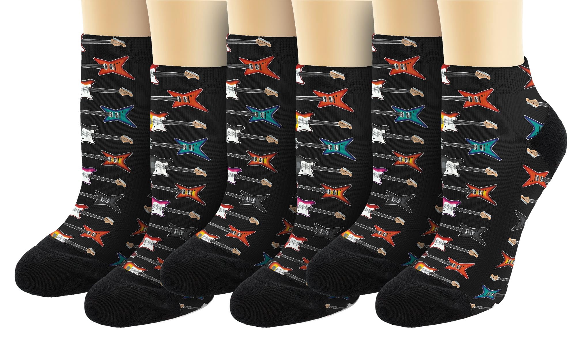 ThisWear Musician Accessories Guitar Print Socks for Men and Women ...