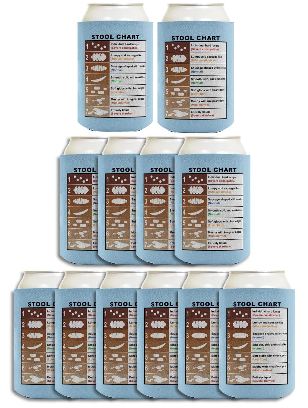 Nursing Gifts Nurse's Stool Chart GI Doctor Gag Gifts Toilet Humor 12 ...