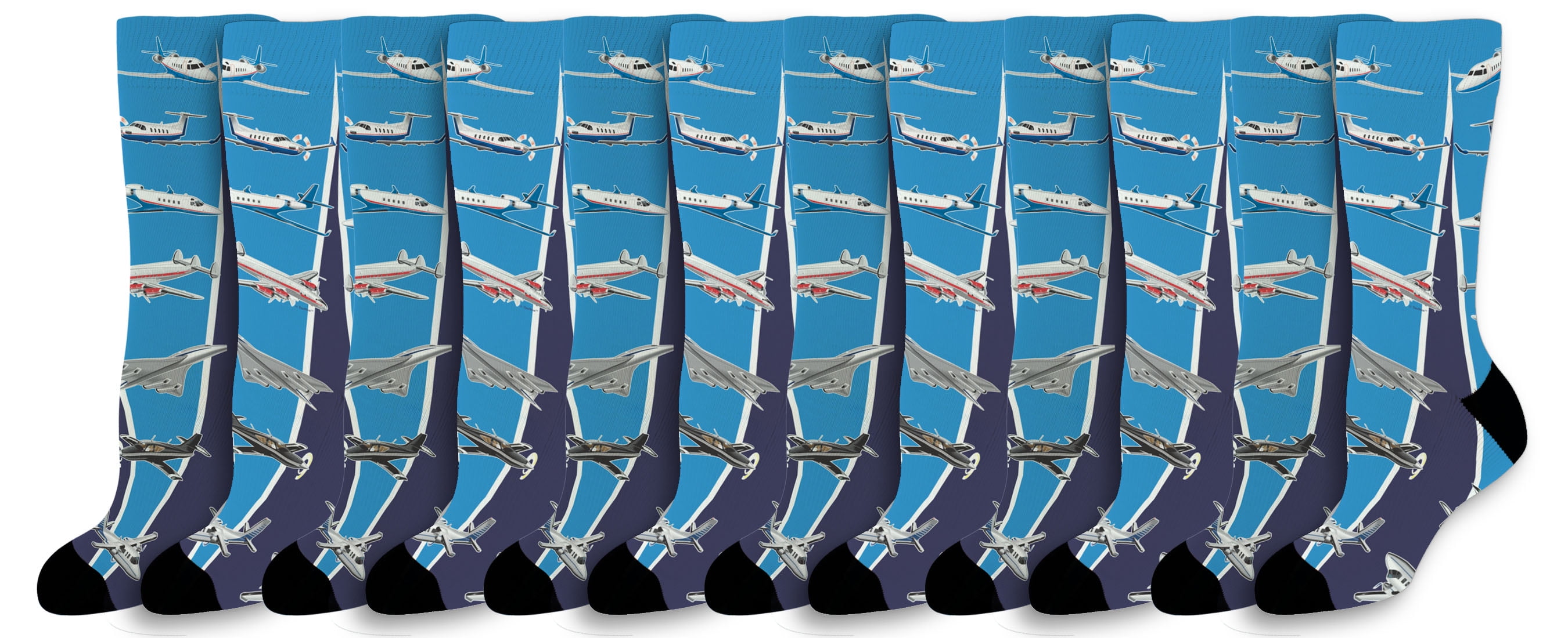 ThisWear Pilot Socks for Women Aircraft Socks Aviation Themed Socks ...