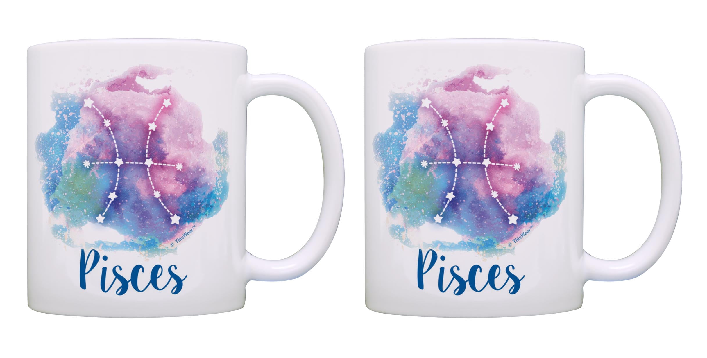 ThisWear Pisces Gift Set Pisces Constellation Zodiac Mugs Pisces 11 ...