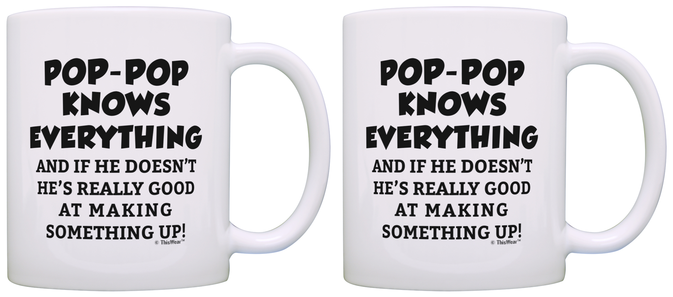 ThisWear Pop-Pop Gifts from Granddaughter Knows Everything Pop-Pop ...
