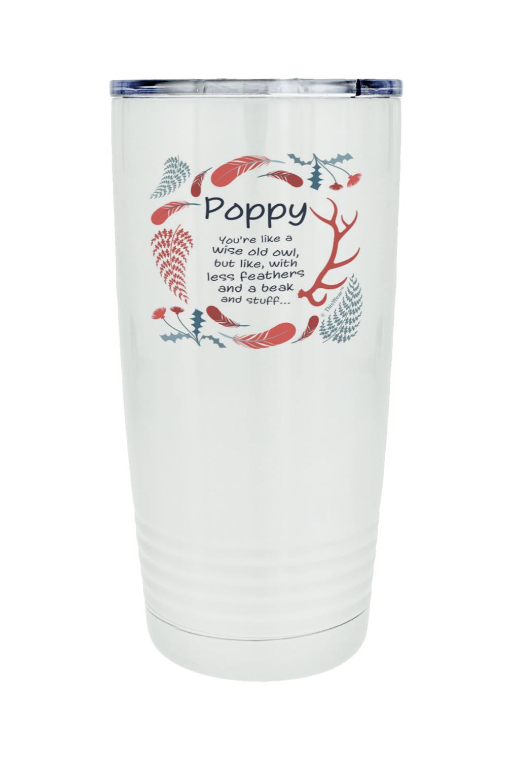 ThisWear Poppy Appreciation Gift for Poppy Like Wise Old Owl Less ...