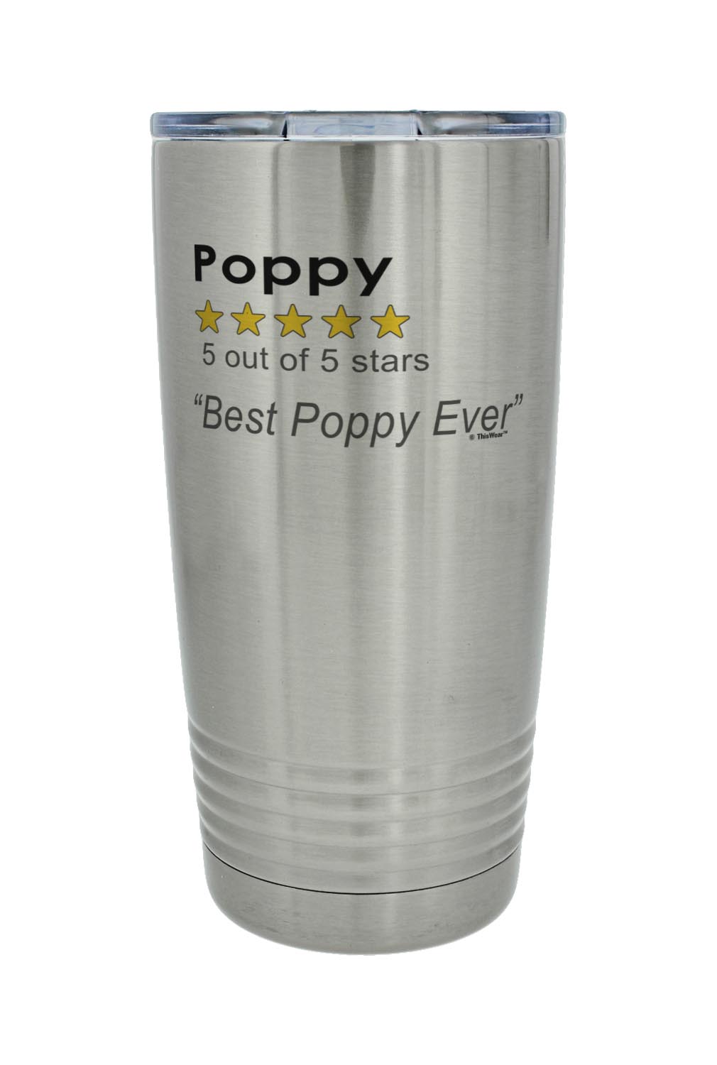 ThisWear Poppy Gifts for Grandpa Poppy 5 Out Of 5 Stars Best Poppy Ever ...