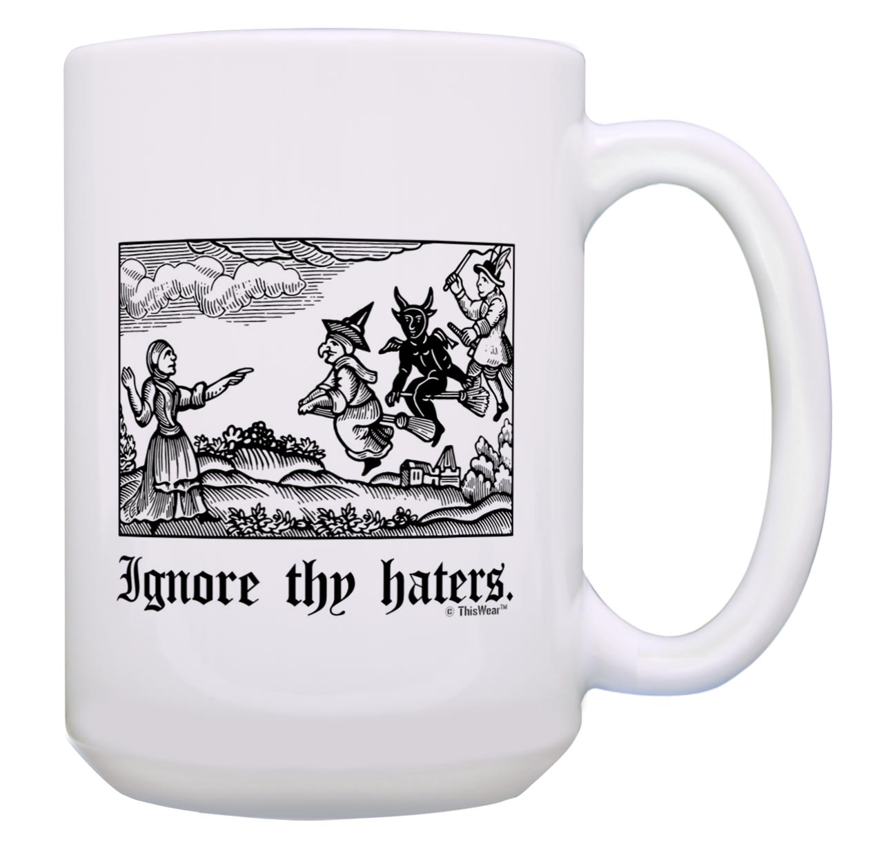 ThisWear Scary Halloween Party Supplies Ignore Thy Haters Classic ...