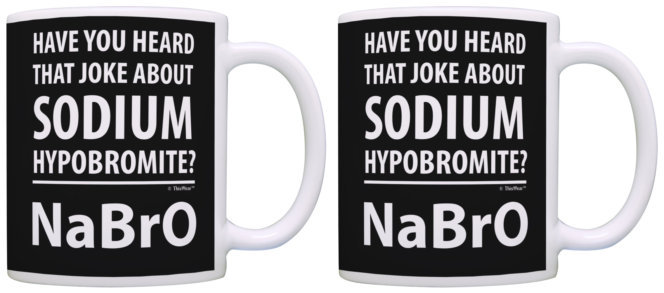 ThisWear Science Teacher Gifts Sodium Hypobromite Joke NaBrO Periodic ...