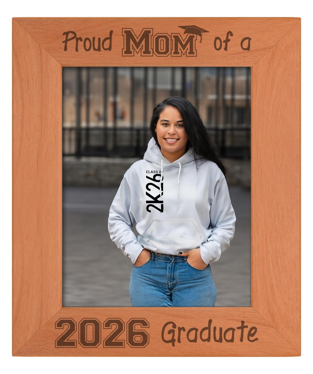 ThisWear Sentimental Gifts For Mom Proud Mom of a 2026 Graduate Wood ...