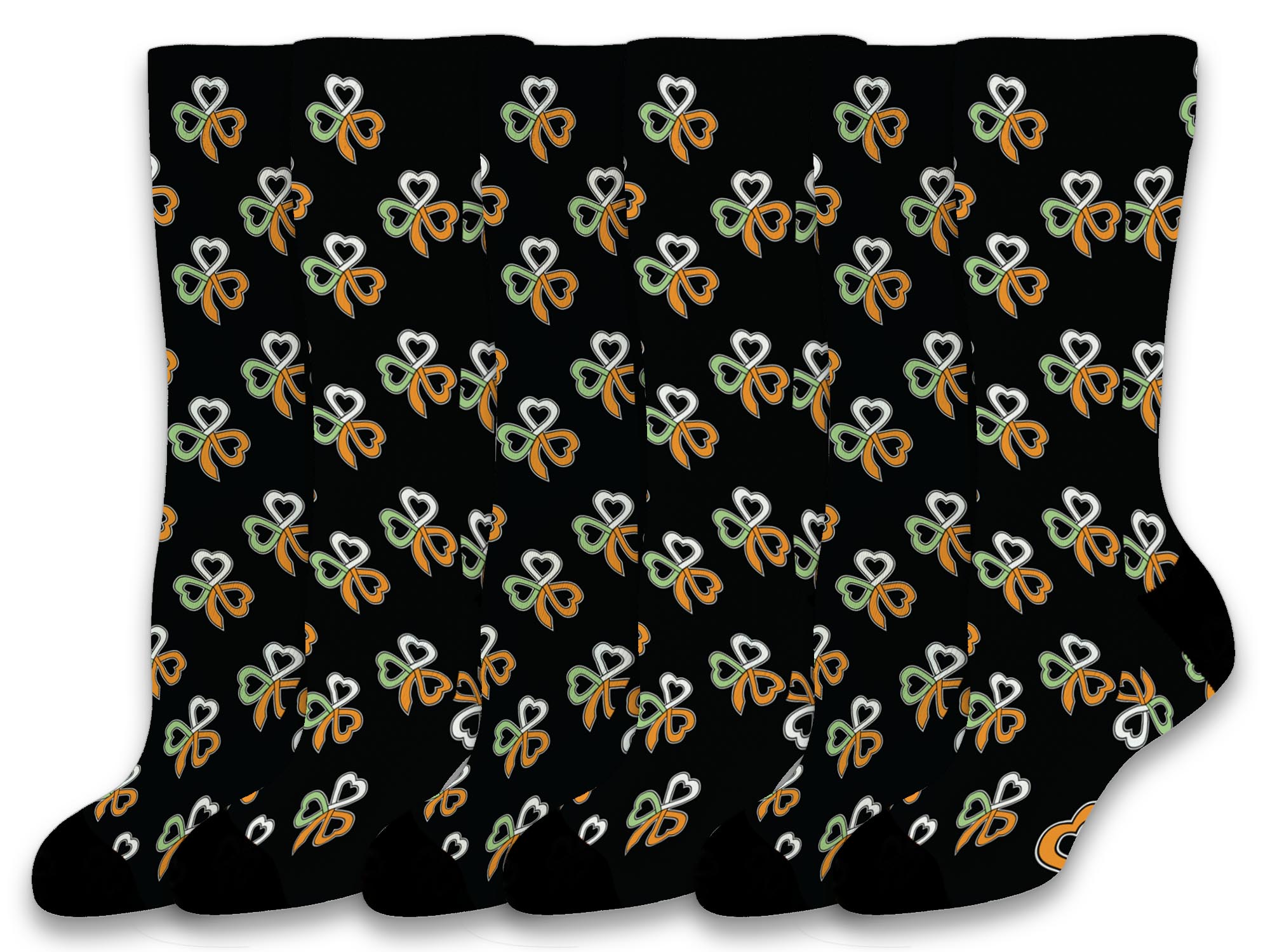 ThisWear Shamrock Clothing Heart Clover Irish Theme Socks St Patricks ...