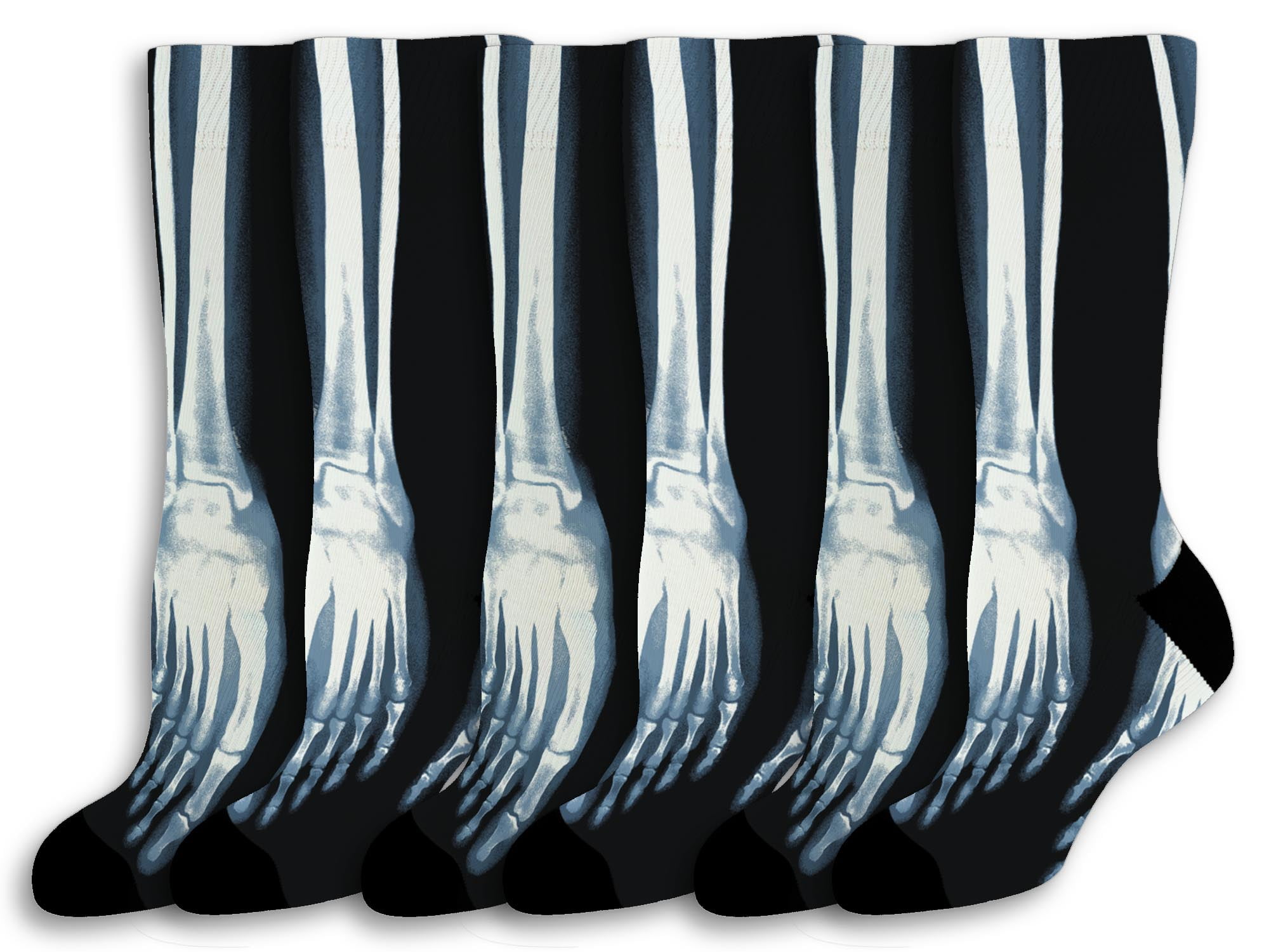 ThisWear Skeleton Halloween Apparel Leg X-Ray Socks Fall Clothing for ...