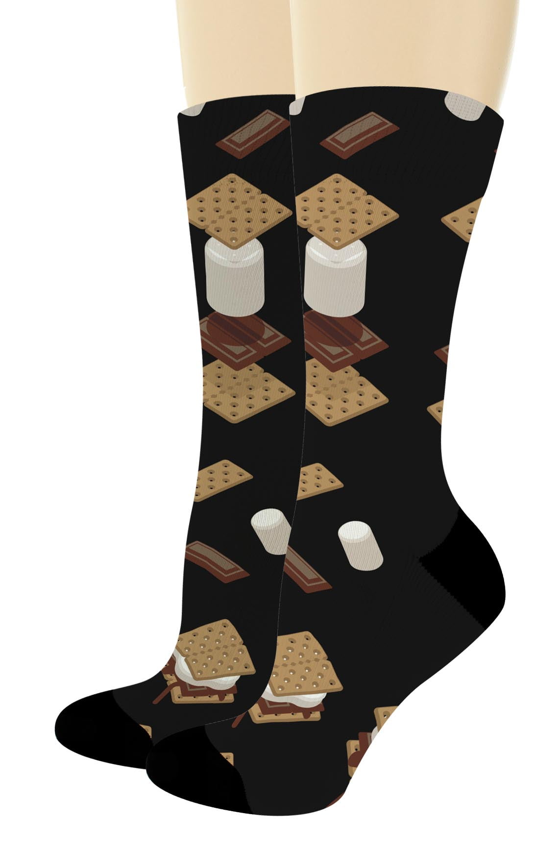 ThisWear Smores Gift Smore Socks for Men or Women Food Themed Gifts for ...