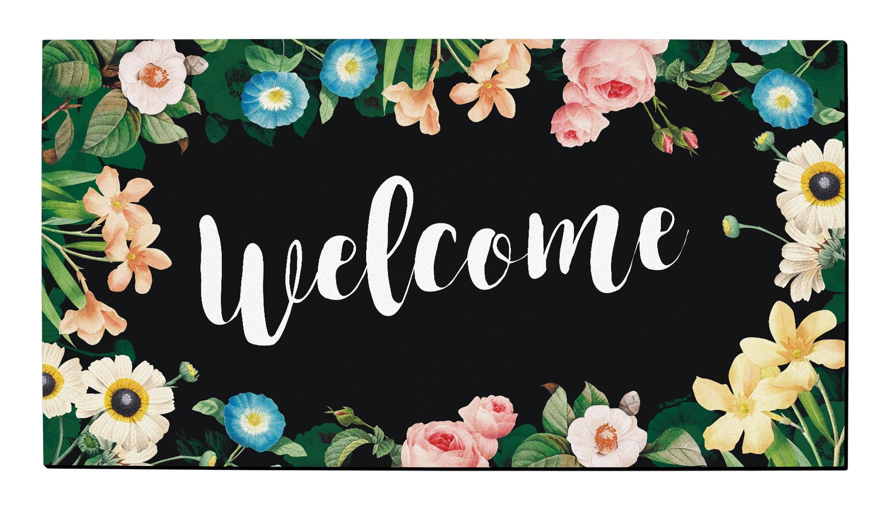 ThisWear Spring Summer Home Decor Welcome Rubber Welcome Mat for Home ...