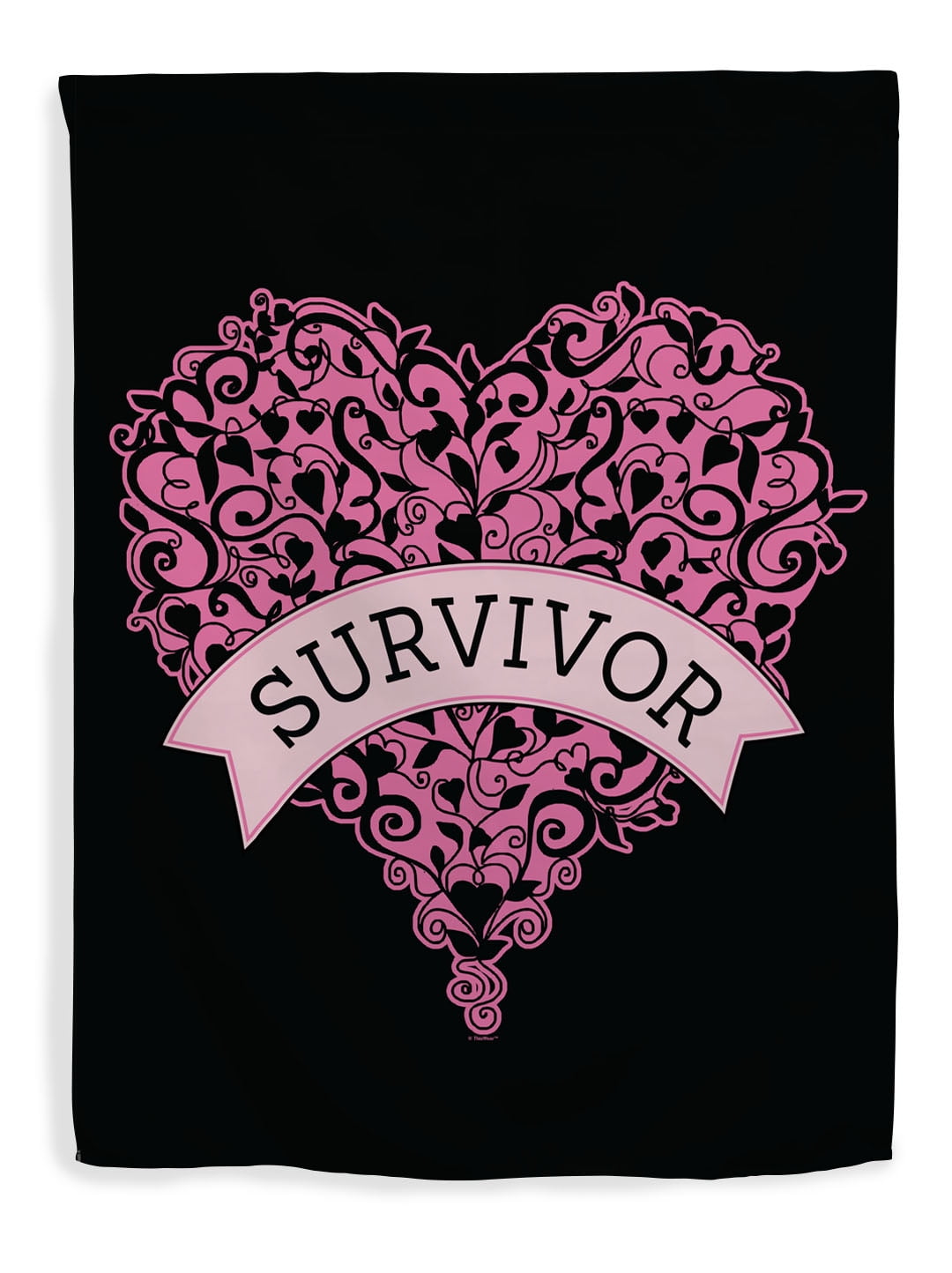 ThisWear Survivor Flag Pink Heart Breast Cancer Awareness Flag Cancer ...