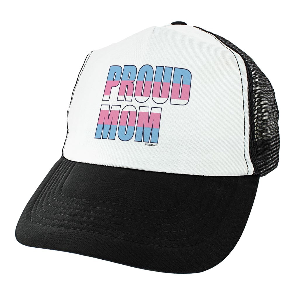ThisWear Trans Pride Gifts Proud Mom Transgender Support Trucker Hat ...