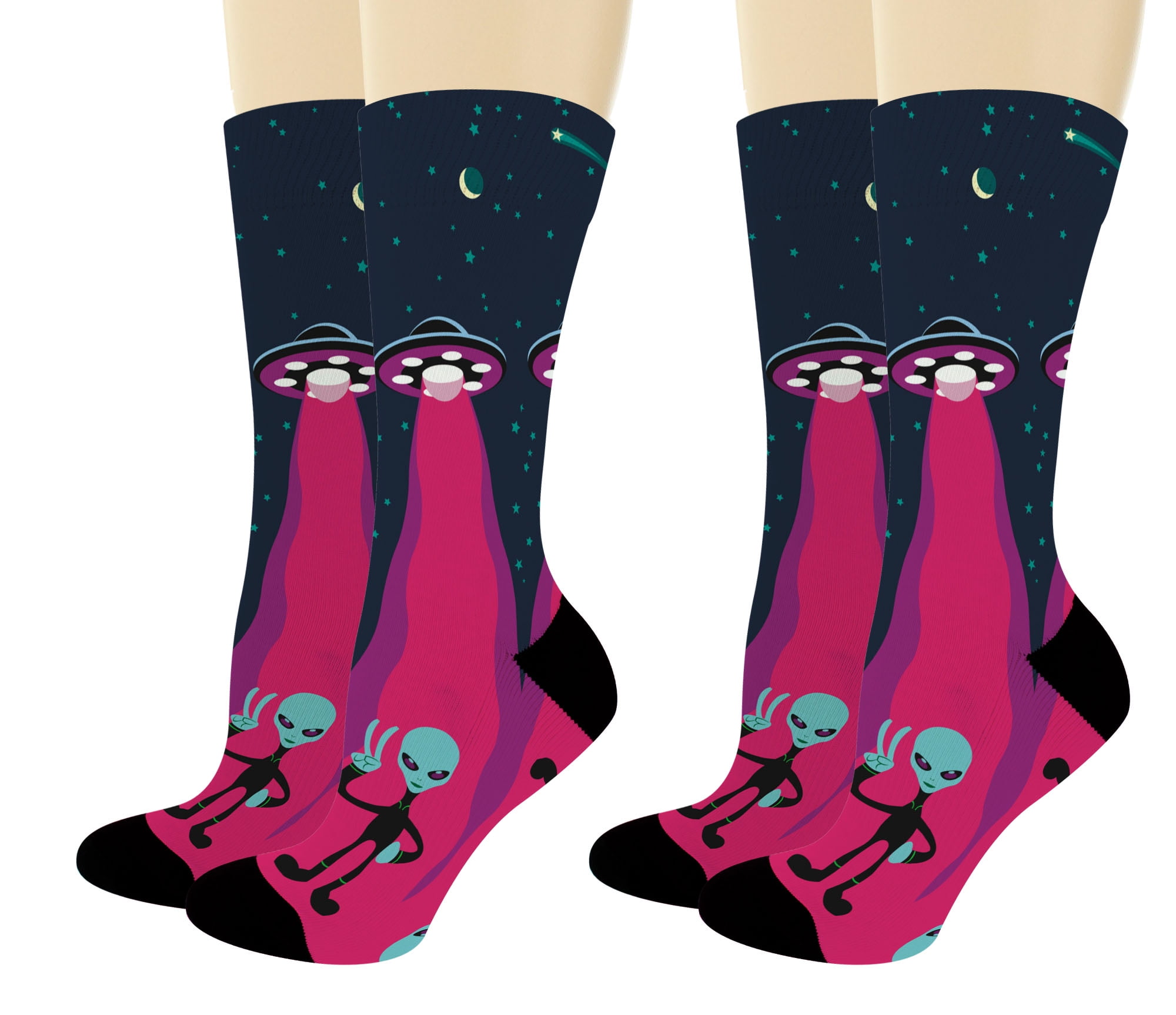 ThisWear UFO Gifts Peace Alien Gift Set Funny Socks Alien Themed ...