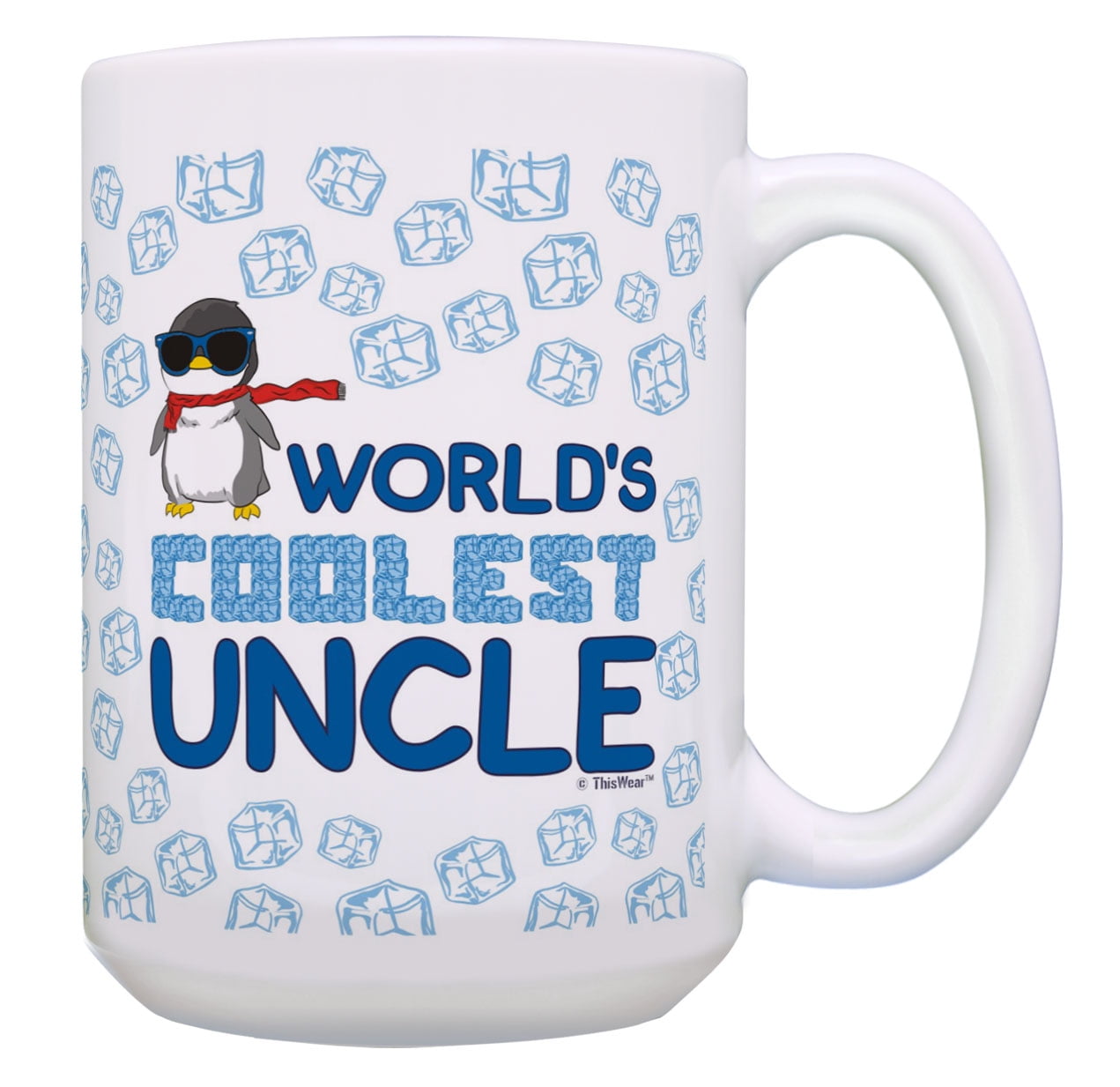 ThisWear Uncle Coffee Mug World's Coolest Uncle Mug Punny Gifts for ...