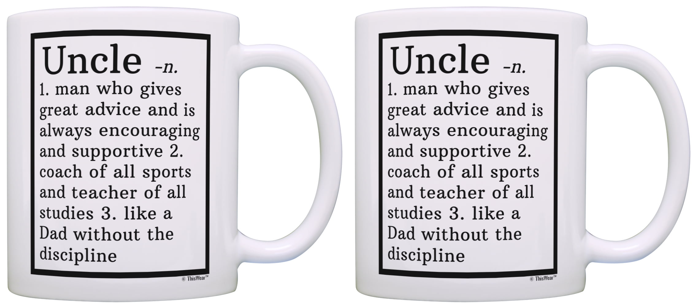 ThisWear Uncle Gifts from Niece Uncle Definition Birthday Gifts for ...