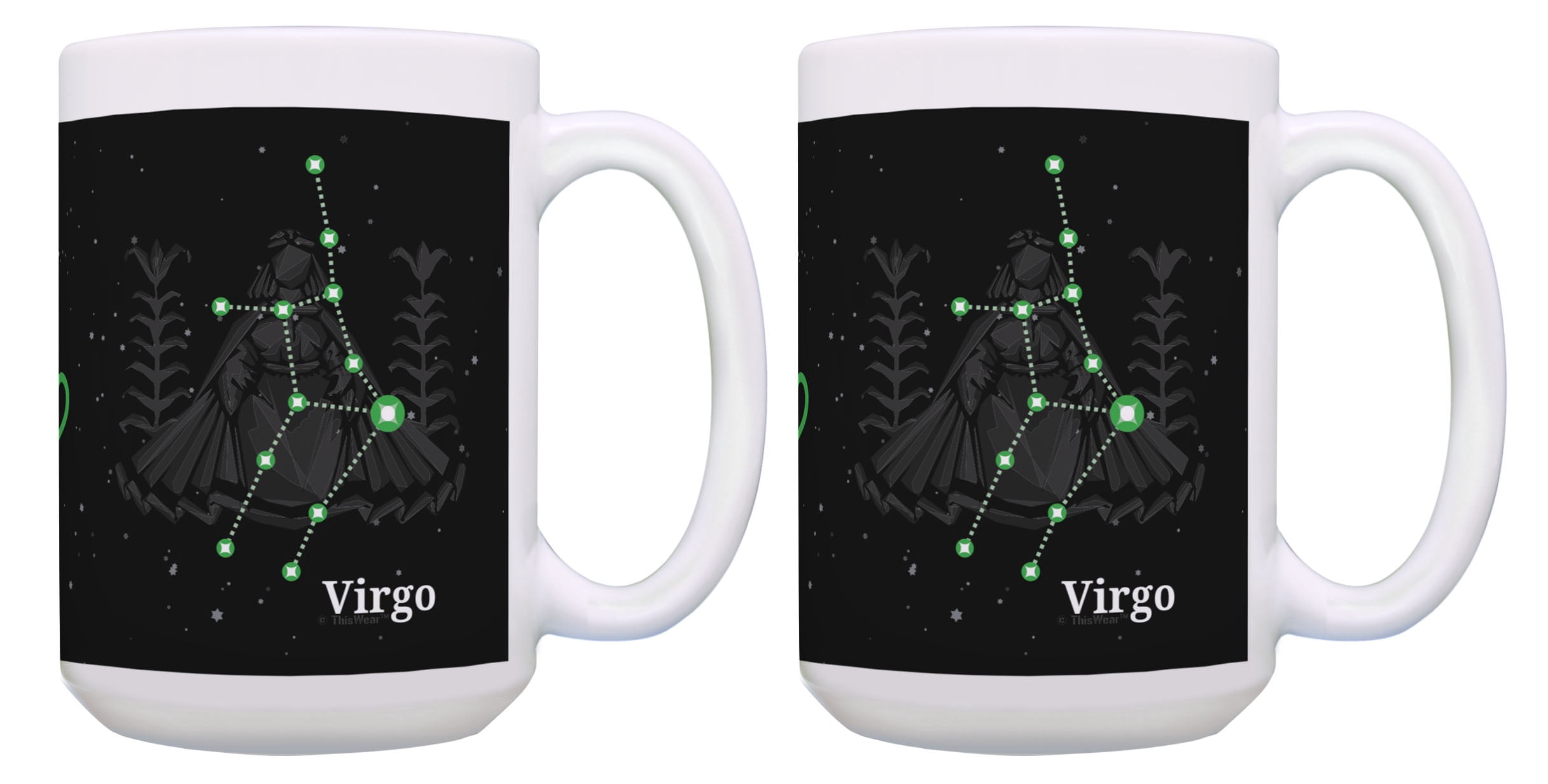 ThisWear Virgo Mug Set Virgo Constellation Mug Star Sign Mug 2 Pack ...