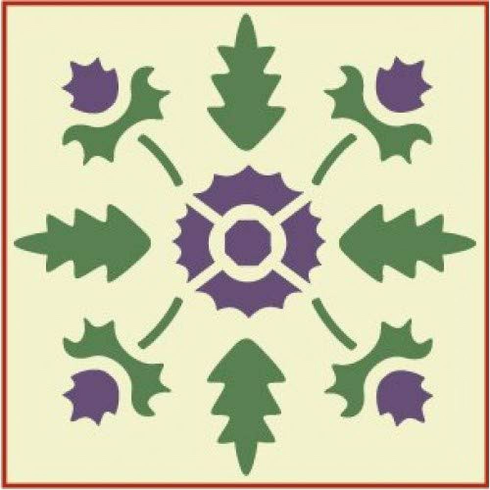 Thistle Block Quilt Stencil - Quilting Stencils Plastic Stencils DIY ...