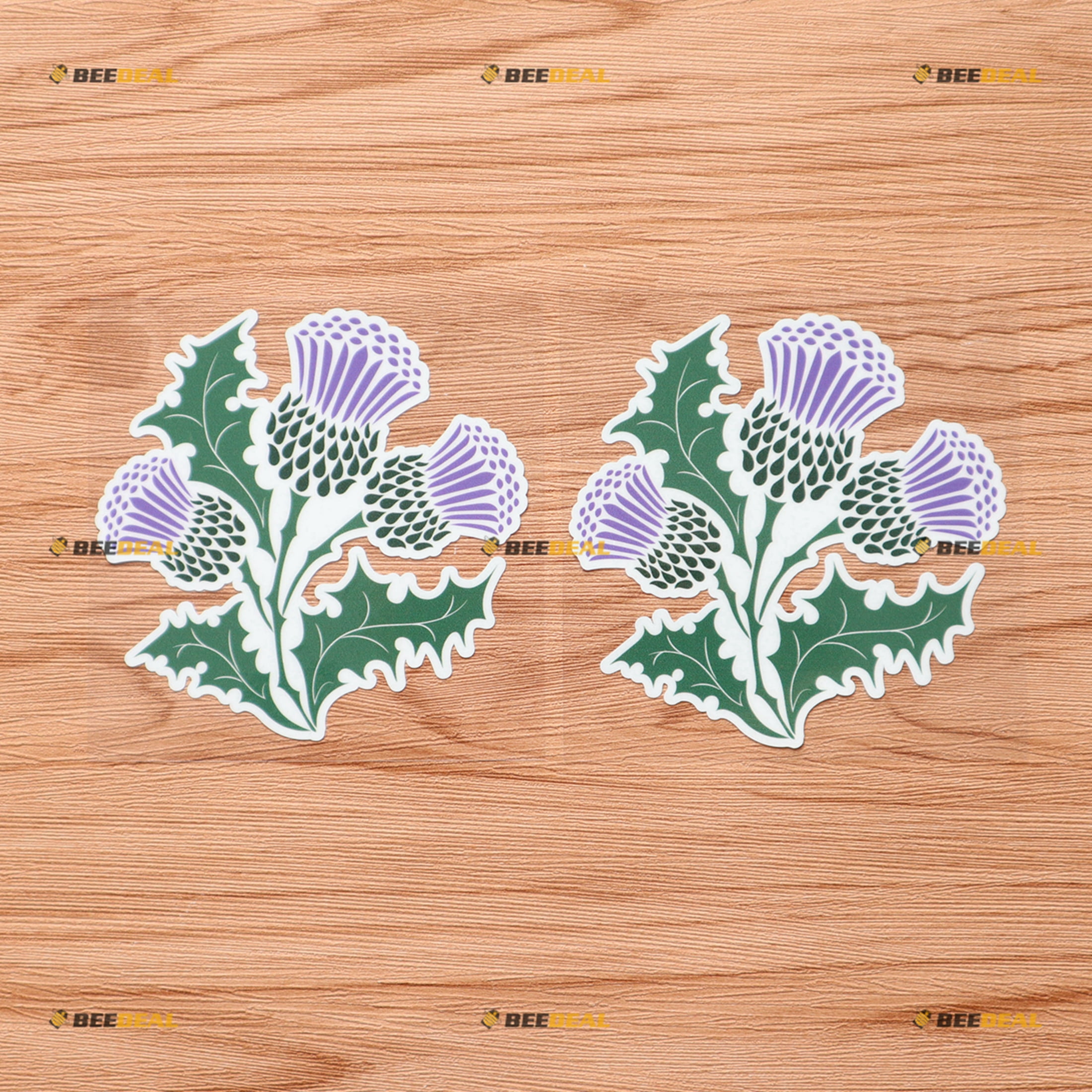 Thistle Flower Scottish Scotland Vinyl Decal Sticker - 2 Pack Glossy ...