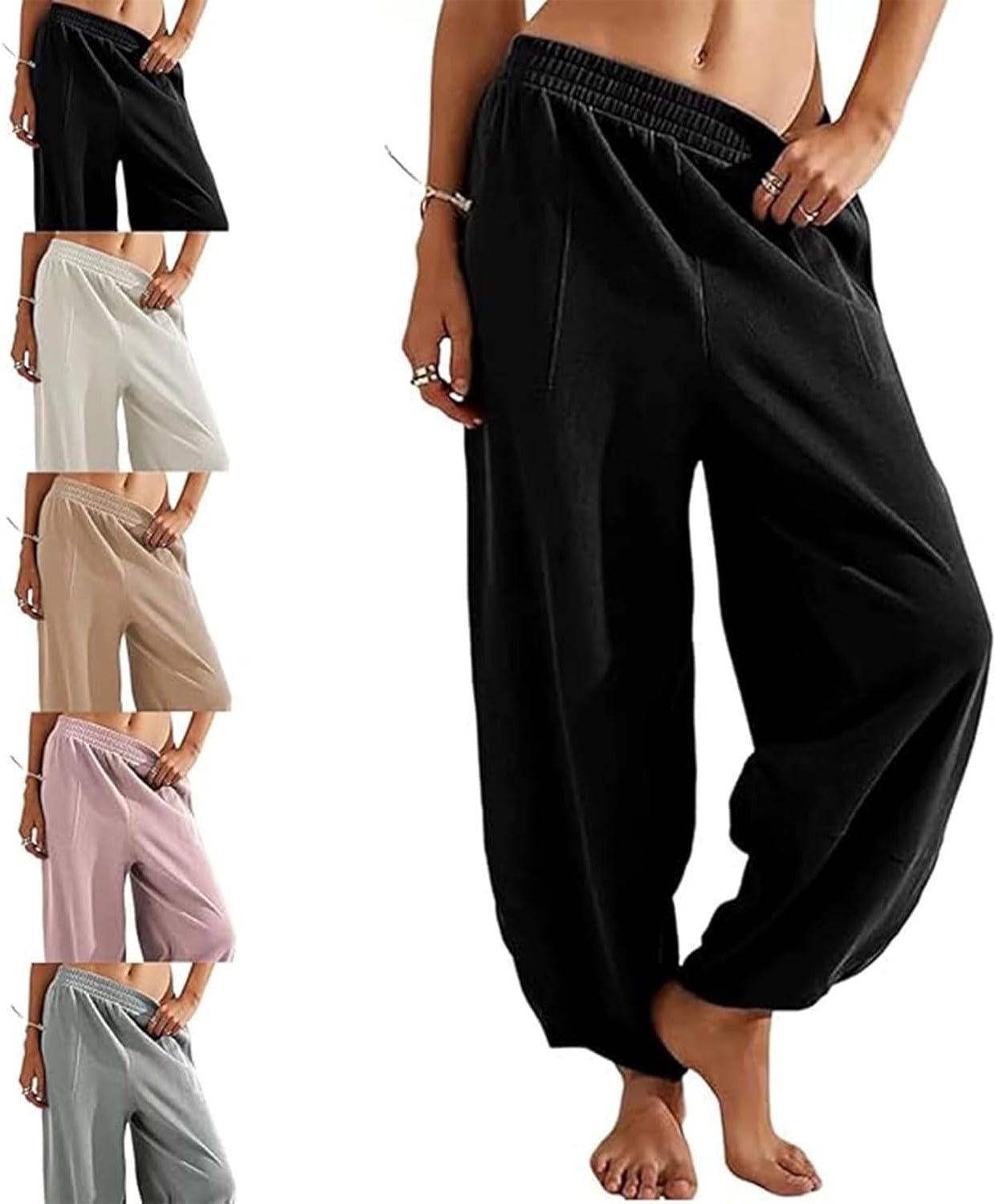 Thneed Wrap Pants, Thneed Beach Wrap Pants, Womens Elastic Waisted ...