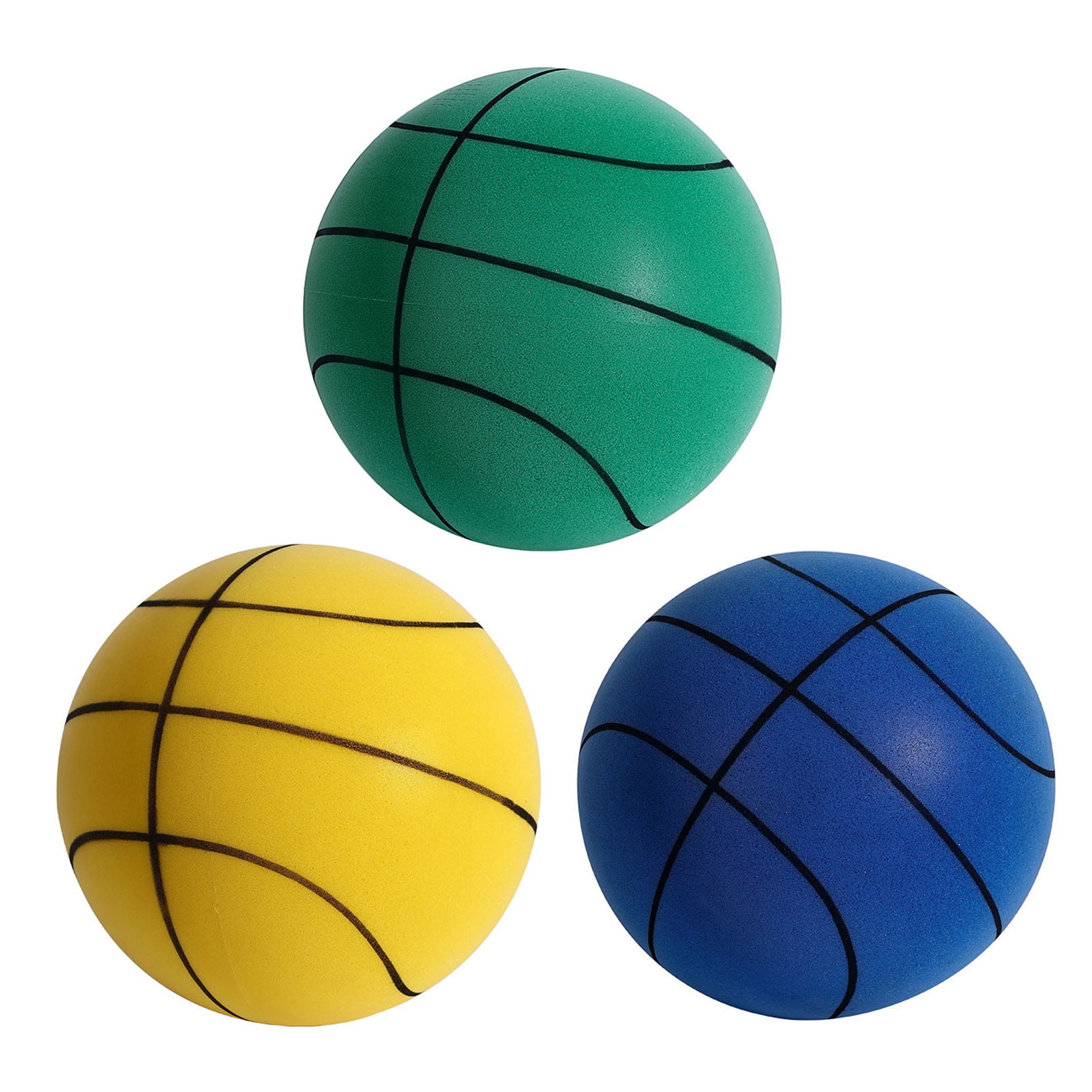 Thogive Kids Silent Basketball Toys, Foam Silent Basketball Dribbling ...