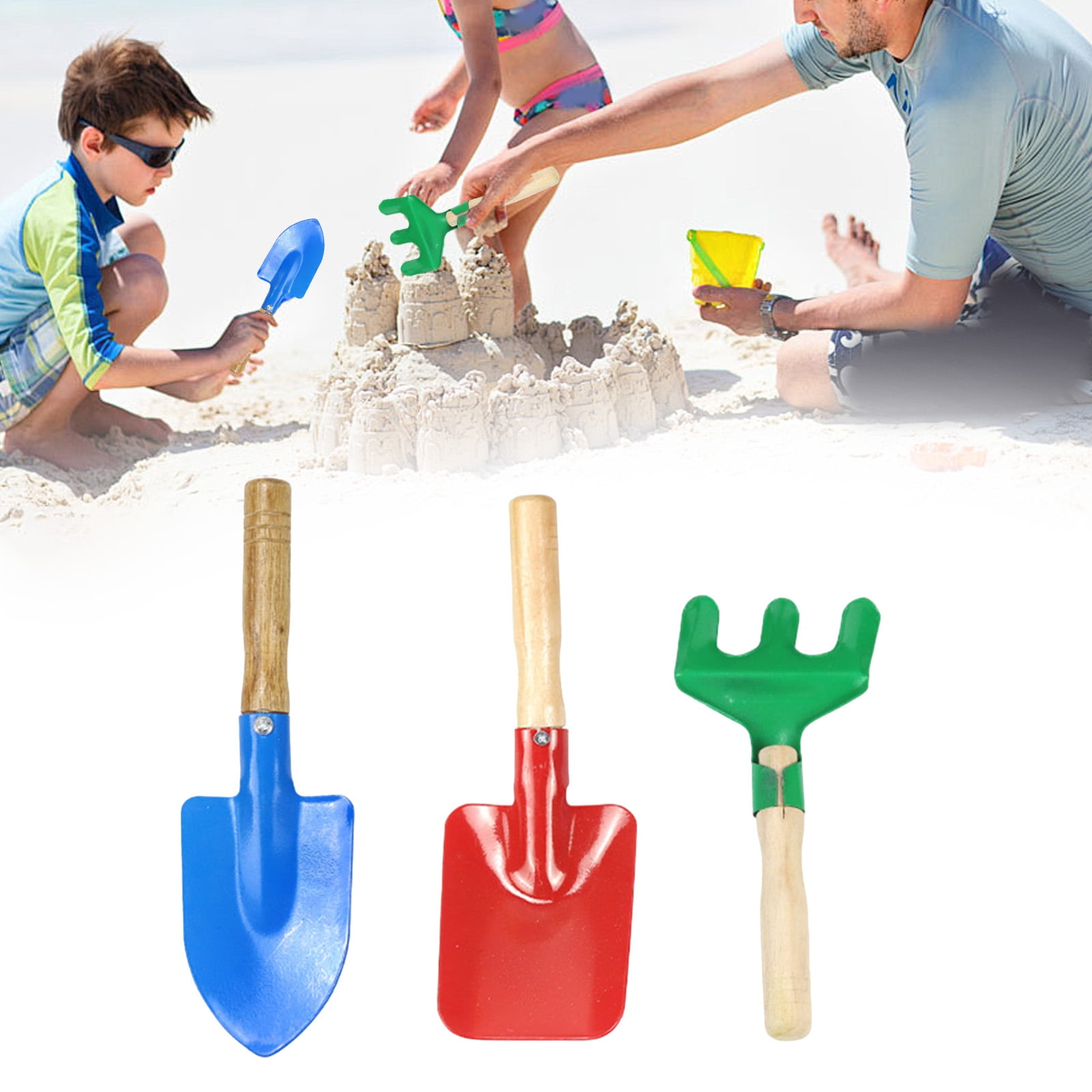 Thogive Toddler Beach Toys for Kids 3-10Y - 3 Piece Sand Toys Gardening ...