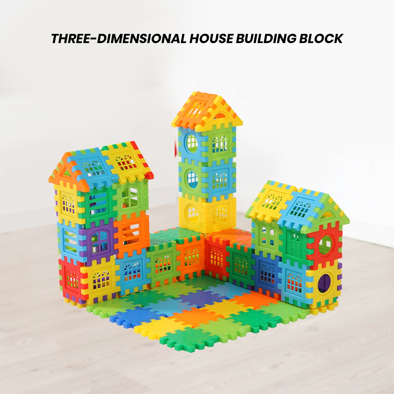 Thogive Toddler Building Blocks Toys, 50PCS Plastic Building Blocks ...