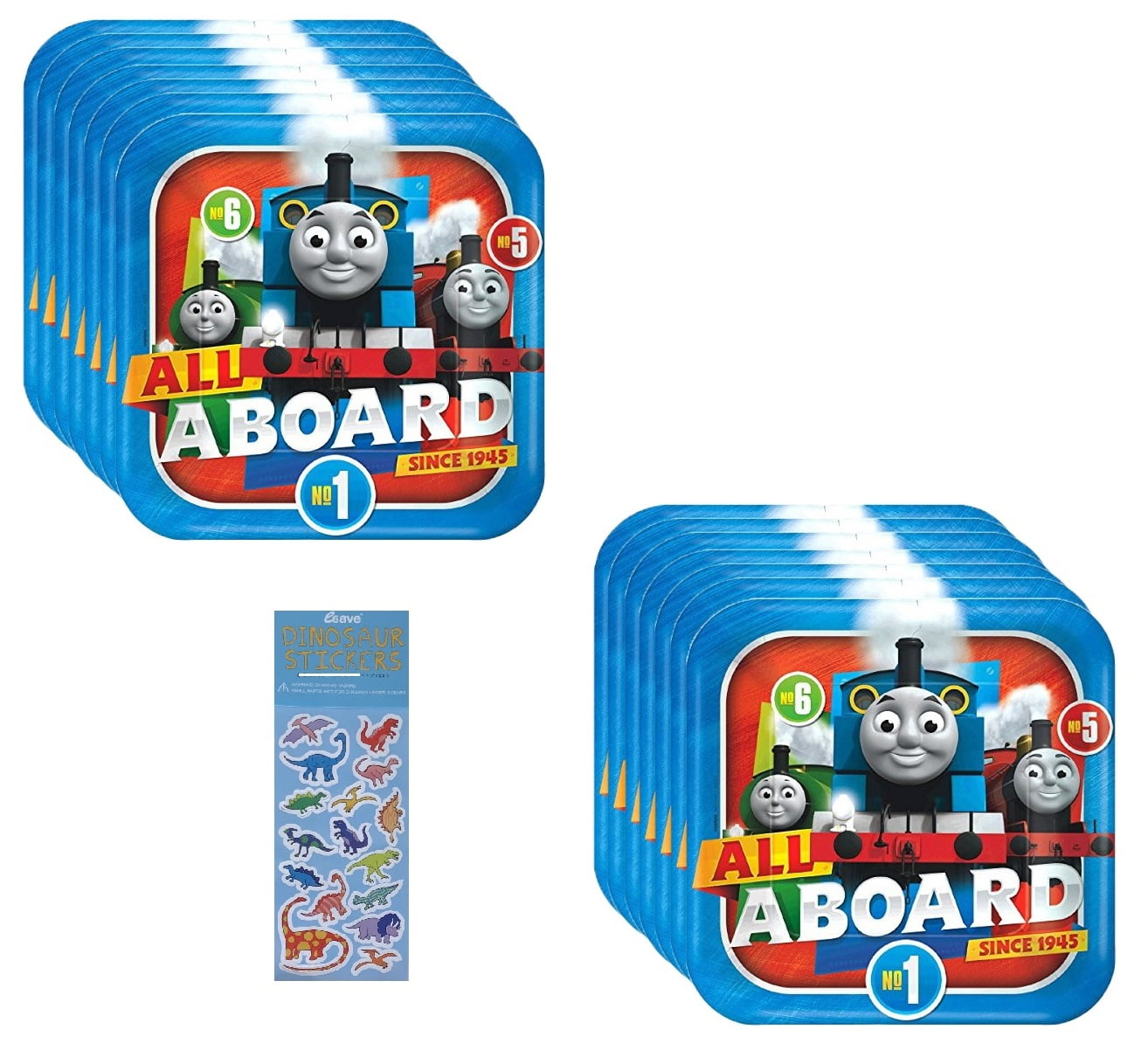 Thomas All Aboard Birthday Party Supplies Bundle includes 16 Lunch ...