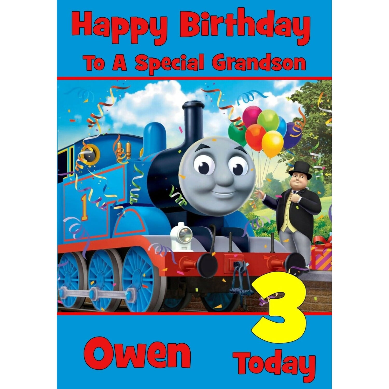 Thomas And Friends Age 1 Today Birthday Card - Walmart.com