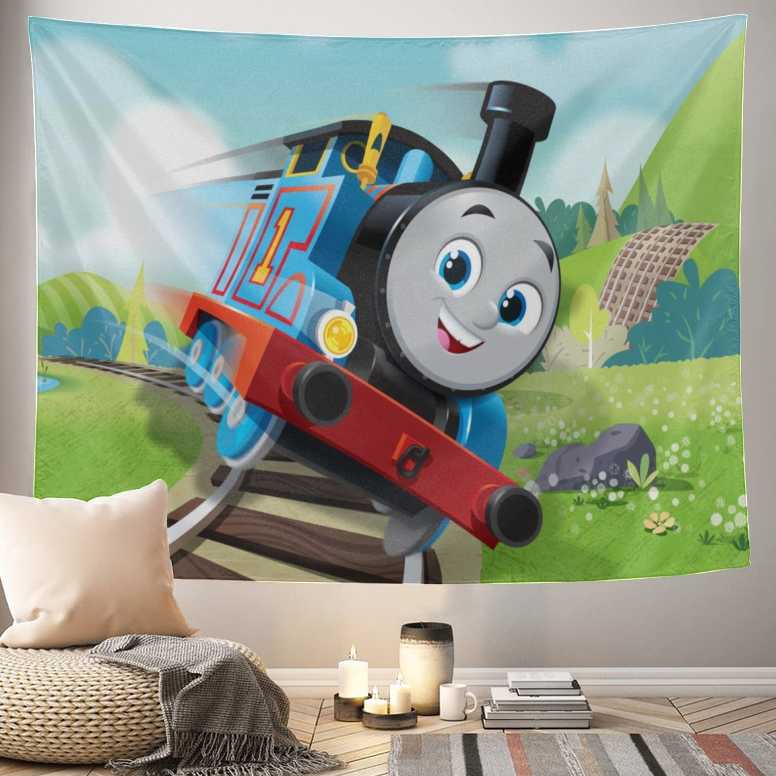 Thomas And Friends Tapestry Wall Decoration Wall Hanging for Bedroom ...