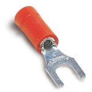 Thomas & Betts 18RA-10F Fork Terminal, Vinyl Insulated, 22-16 AWG- Pack ...
