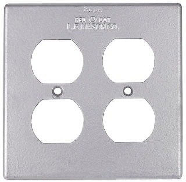Thomas & Betts 2CDR Aluminum Die Cast Device Mount 2-Gang Box Cover (2 ...