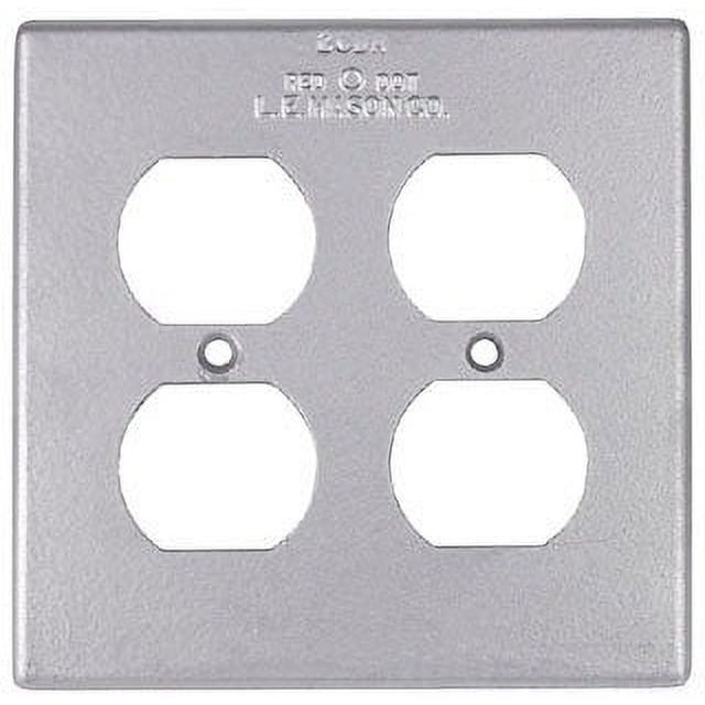 Thomas & Betts 2CDR Aluminum Die Cast Device Mount 2-Gang Box Cover (2 ...