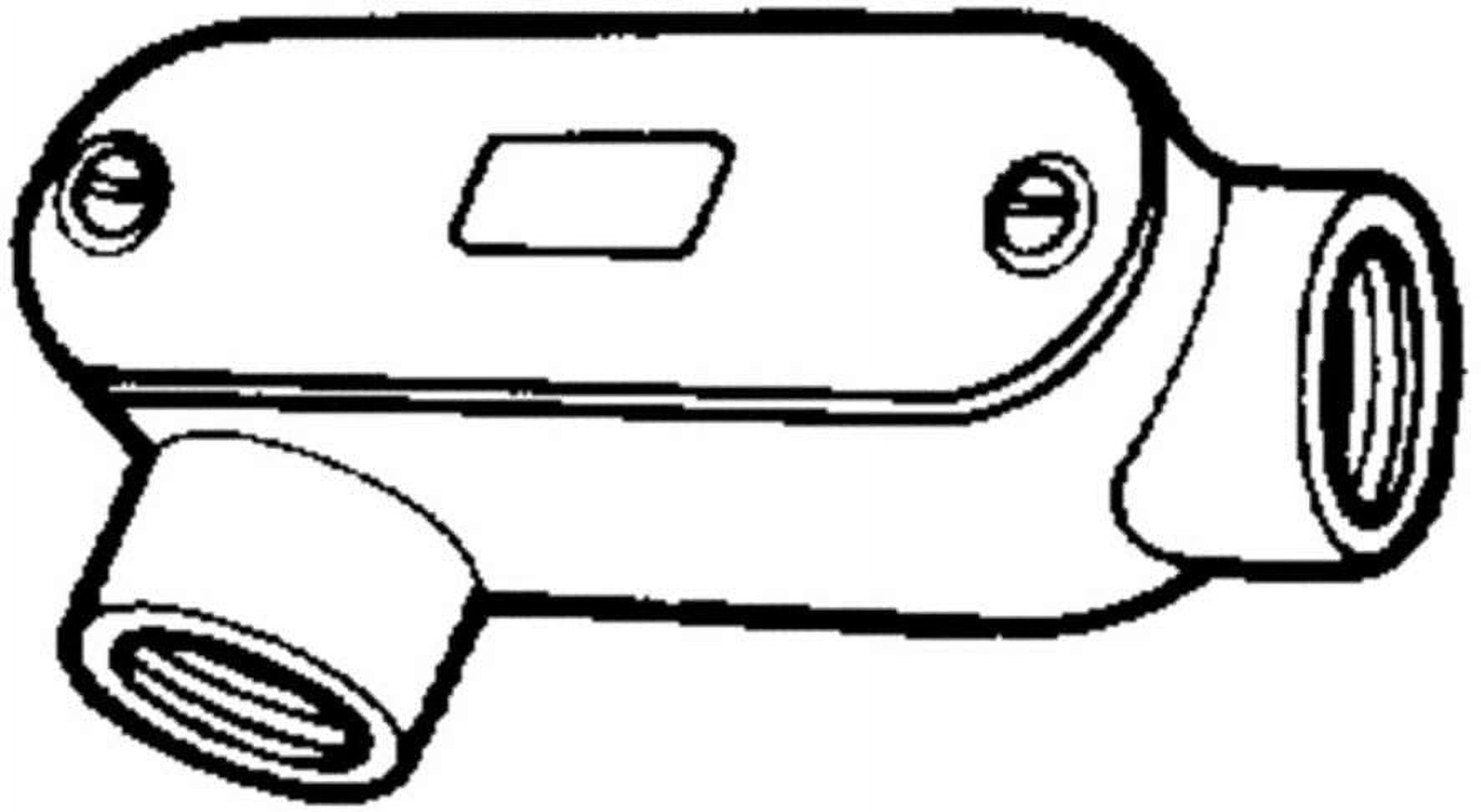 THOMAS & BETTS TA9Z-R 3/4" Ll Conduit Body - Walmart.com