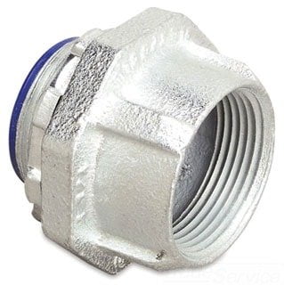 Thomas Betts 375 Insulated Knockout Hub Connector 2 Inch, Threaded ...