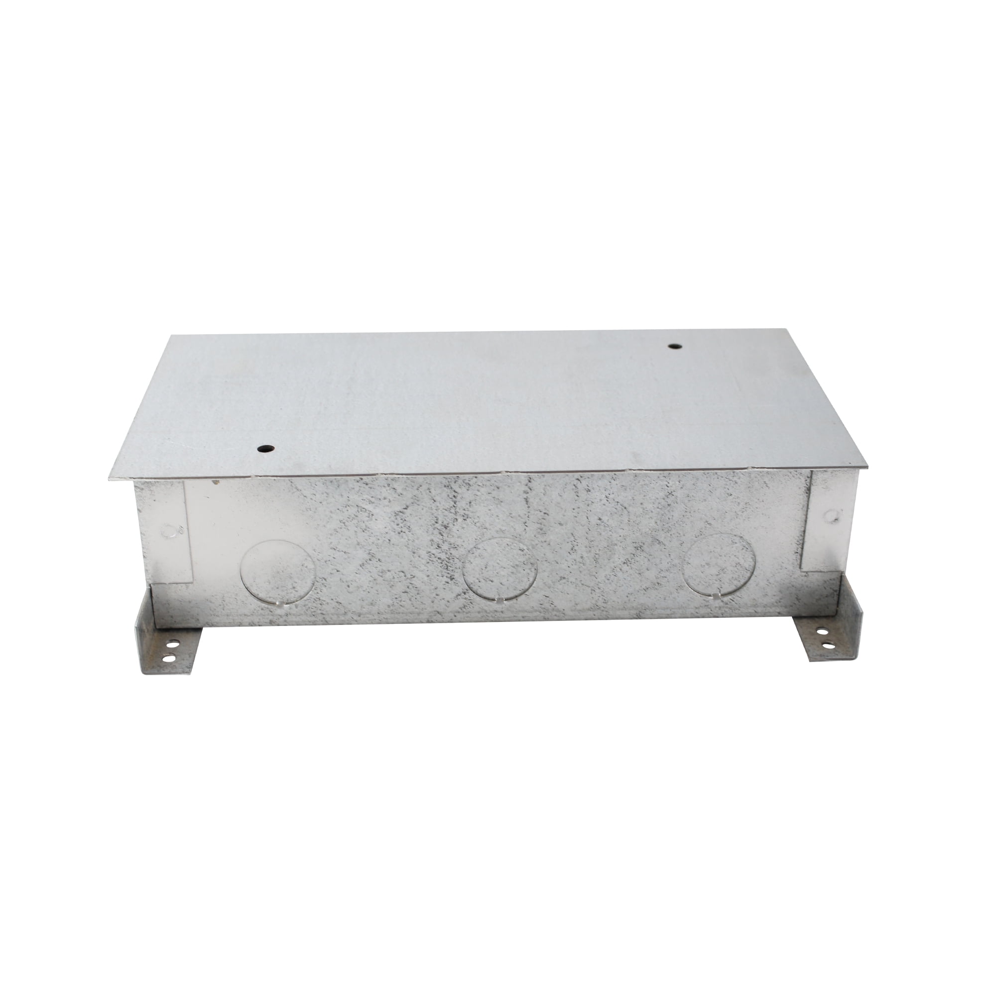 Thomas & Betts 743-S 3 Gang Galvanized Steel Shallow Floor Box Concrete ...