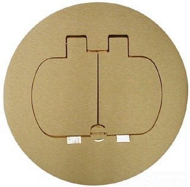 Carlon Thomas & Betts E97BR2 Floor Box Cover Two Door Duplex, Brass ...