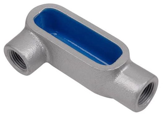 Thomas & Betts LR37, 1", Iron, FM 7, LR-Type, Right Rigid Conduit Body ...