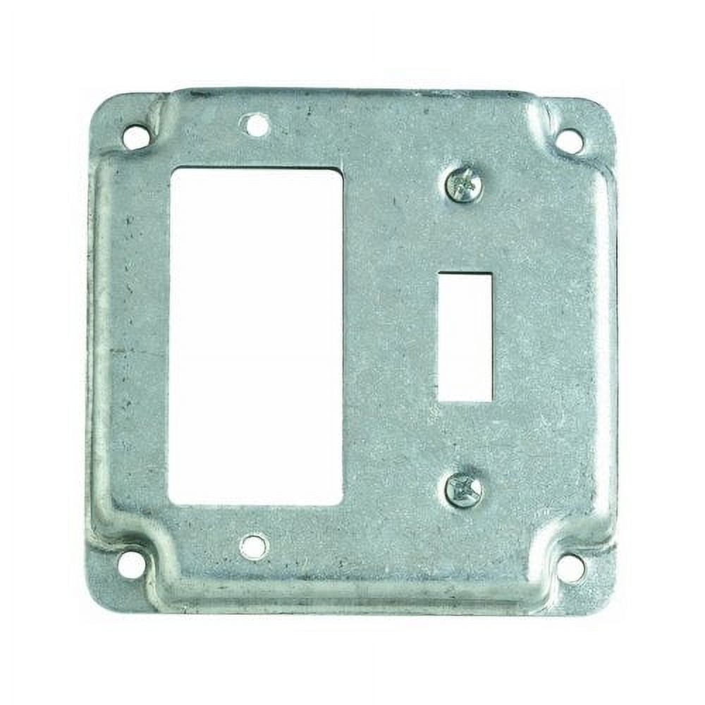 Thomas & Betts Rs18 Cc Pre Galvanized Steel Outlet Box Cover 4 Inch X 4 ...