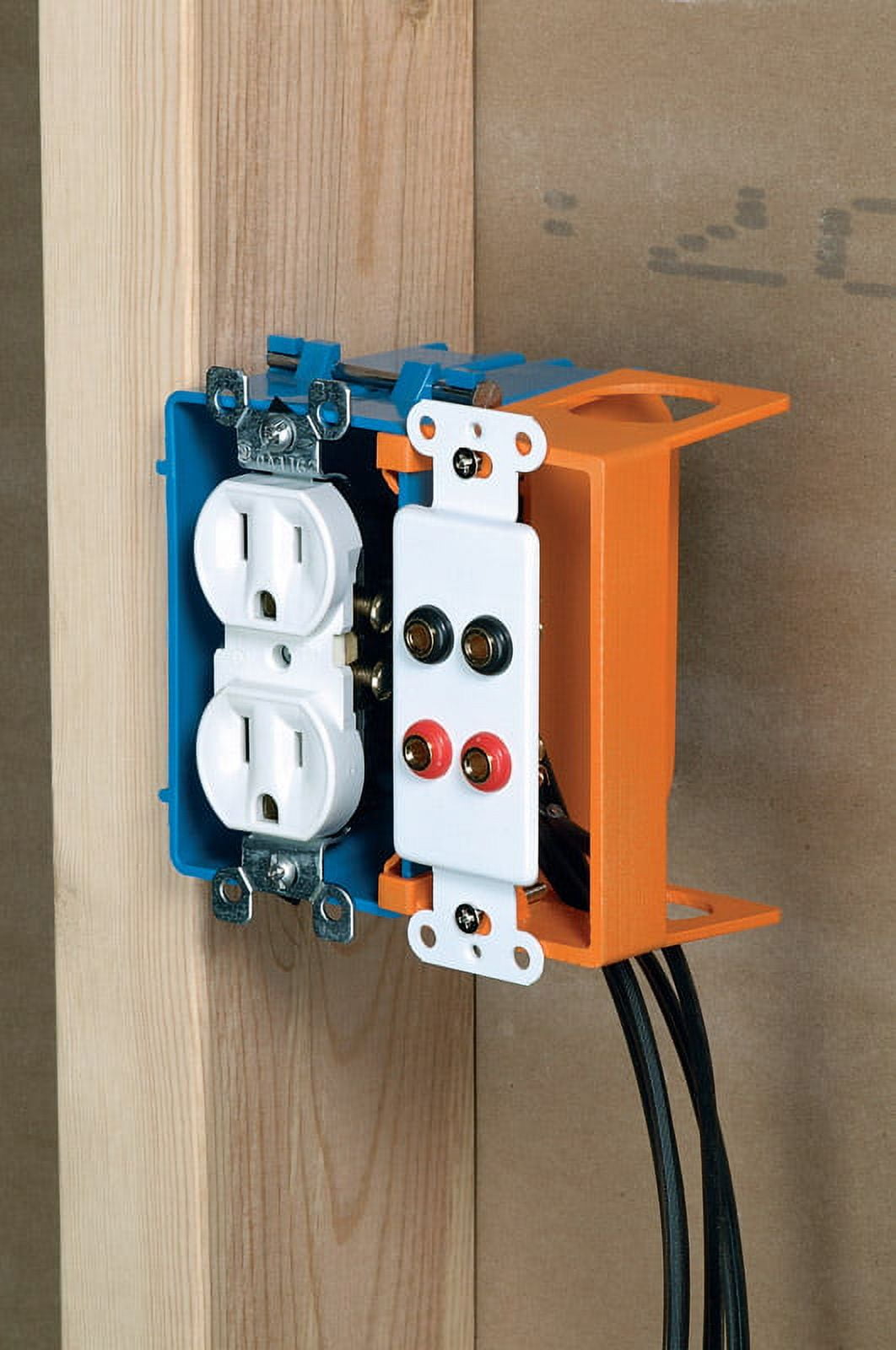 Thomas & Betts SC100SC Orange 1-Gang Non-Metallic Low Voltage Add On ...