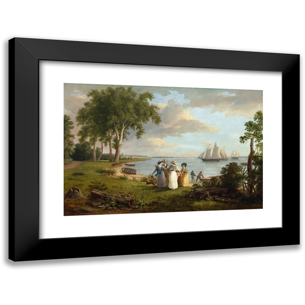 Thomas Birch 18x13 Black Modern Framed Museum Art Print Titled - View ...