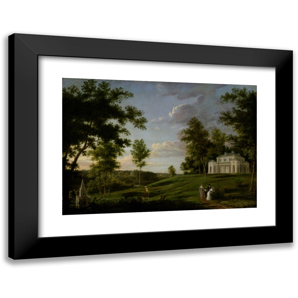 Thomas Birch 24x18 Black Modern Framed Museum Art Print Titled ...