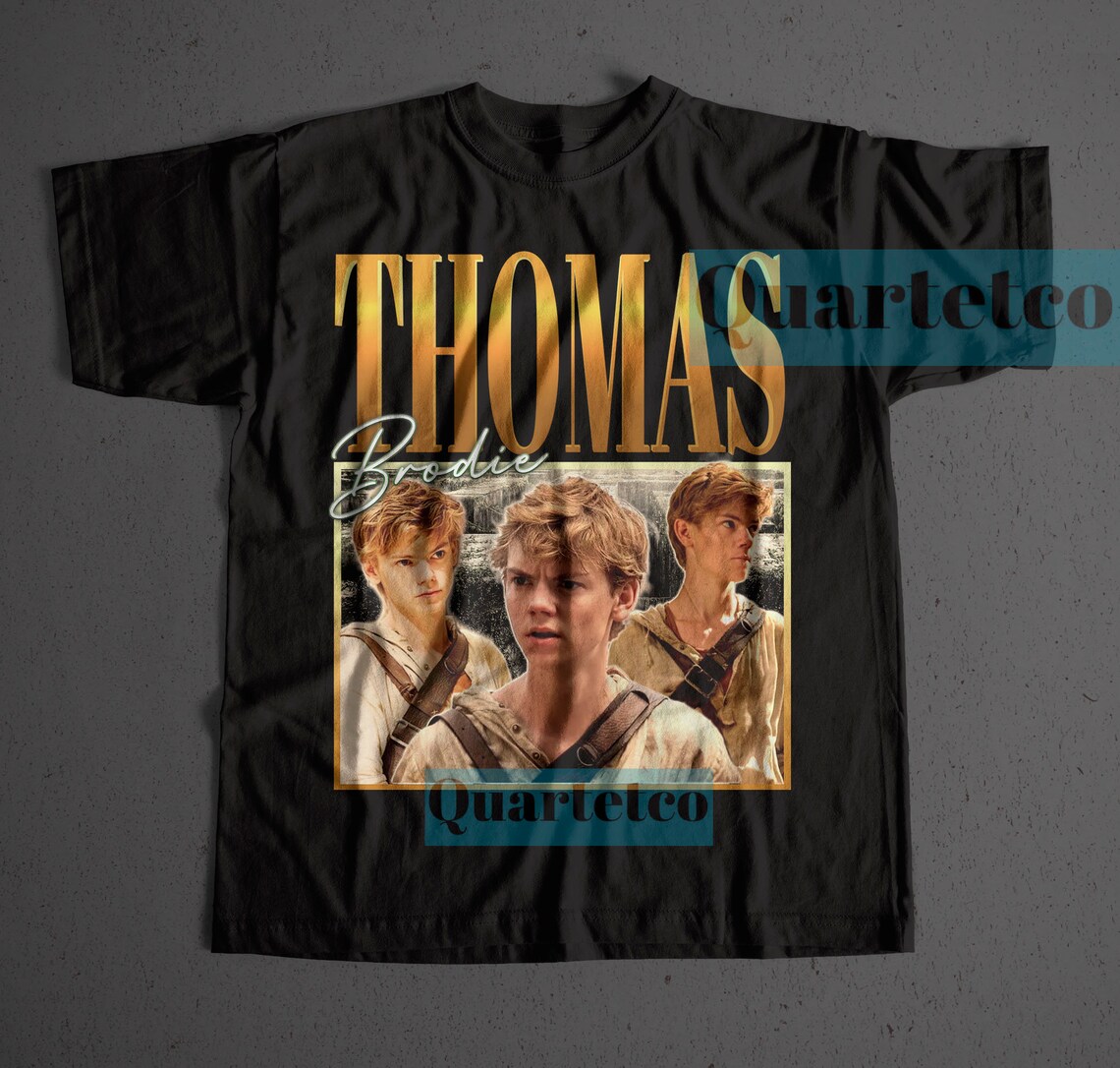 Thomas Brodie Sangster Graphic Tshirt, Thomas Brodie Shirt, Thomas Brodie Sangster Gift, Retro ...
