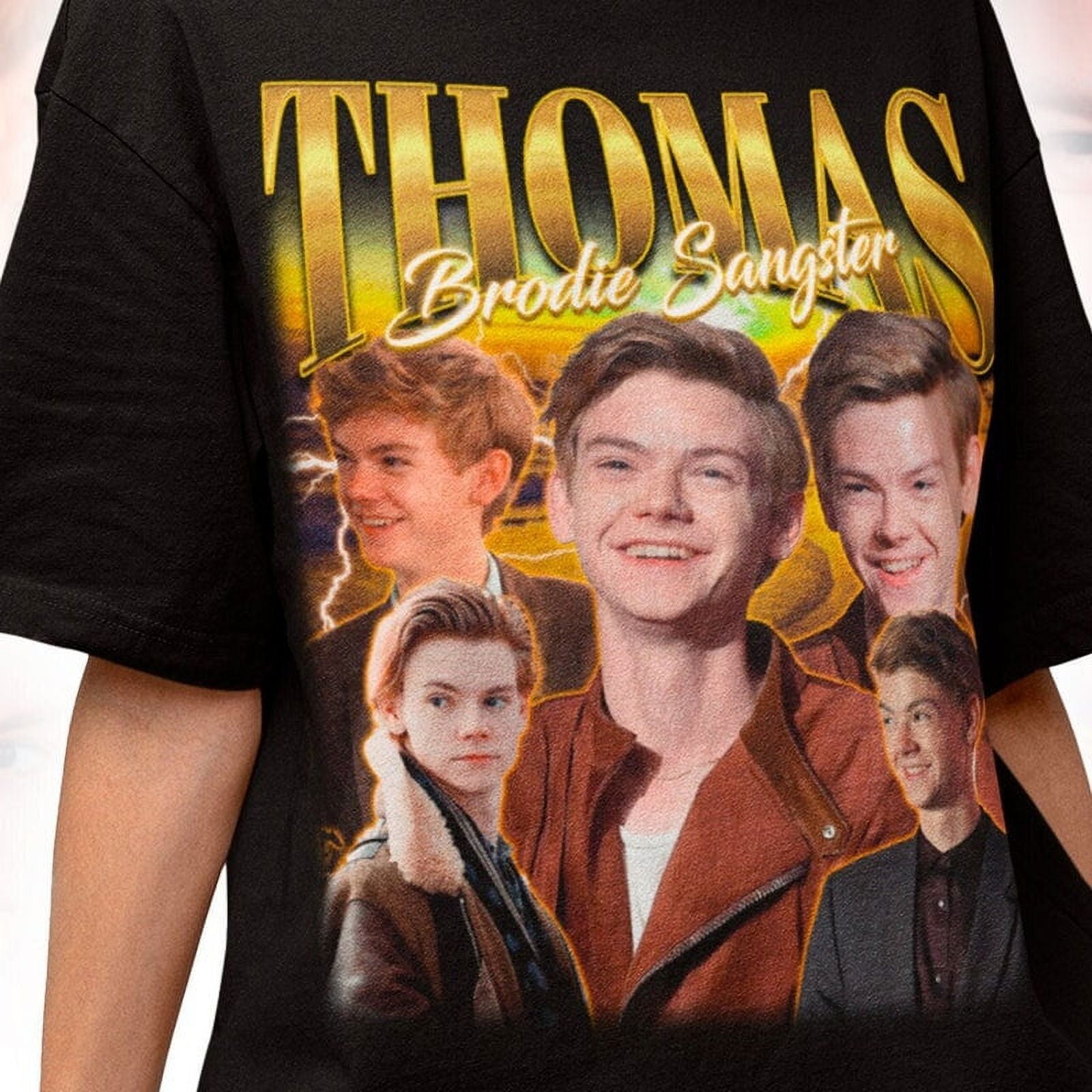 Thomas Brodie Sangster Retro 90s Tee - Thomas Brodie Sweatshirt ...