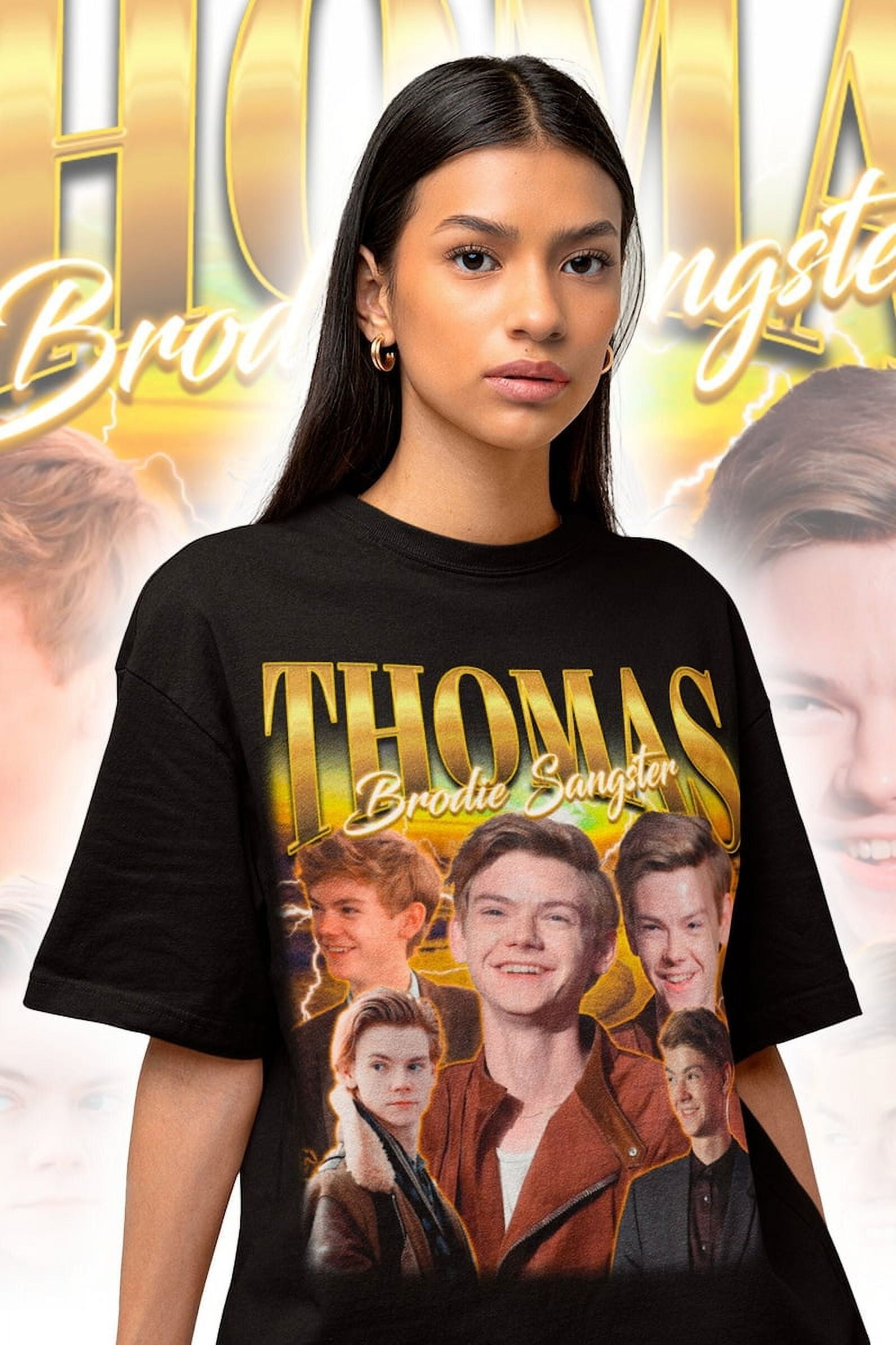 Thomas Brodie Sangster Retro 90s Tee - Thomas Brodie - Thomas Brodie Fan Merch - Thomas Brodie ...